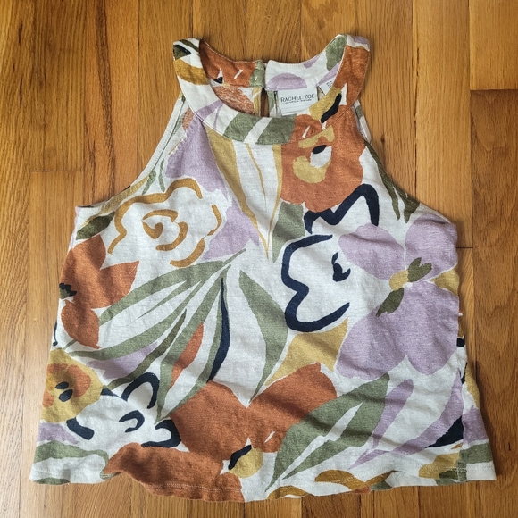 Rachel Zoe | Tops | Rachel Zoe Halter Neck Tank Top 0 Linen S | Poshmark